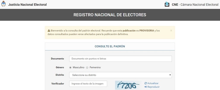 Ya se puede consultar los padrones electorales para las PASO de agosto ...